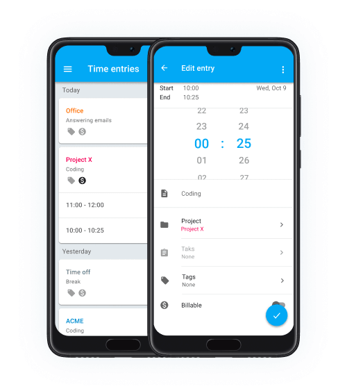 Hours Tracker App